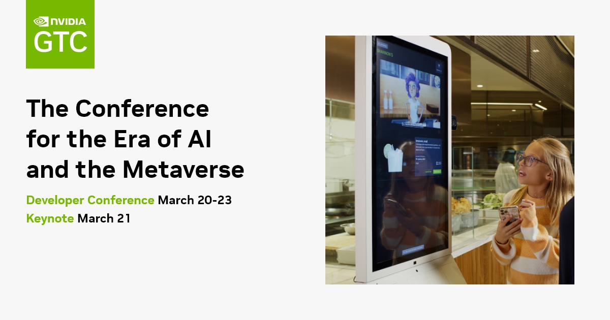 Restaurants & Quick-Service Conference Session Catalog | NVIDIA GTC
